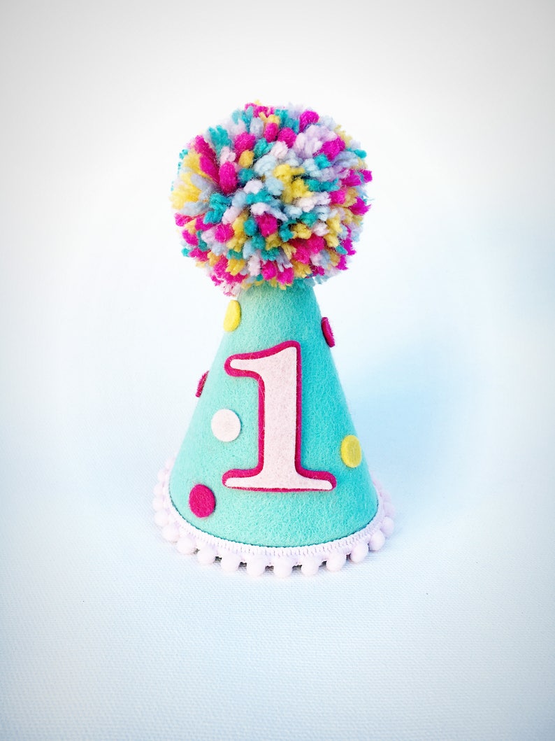 Party Hat Birthday Hat Smash Cake Hat Confetti Party Hat | Etsy