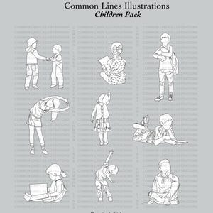 Children Figure Pack – Illustrated People for Architecture, Entourage ...