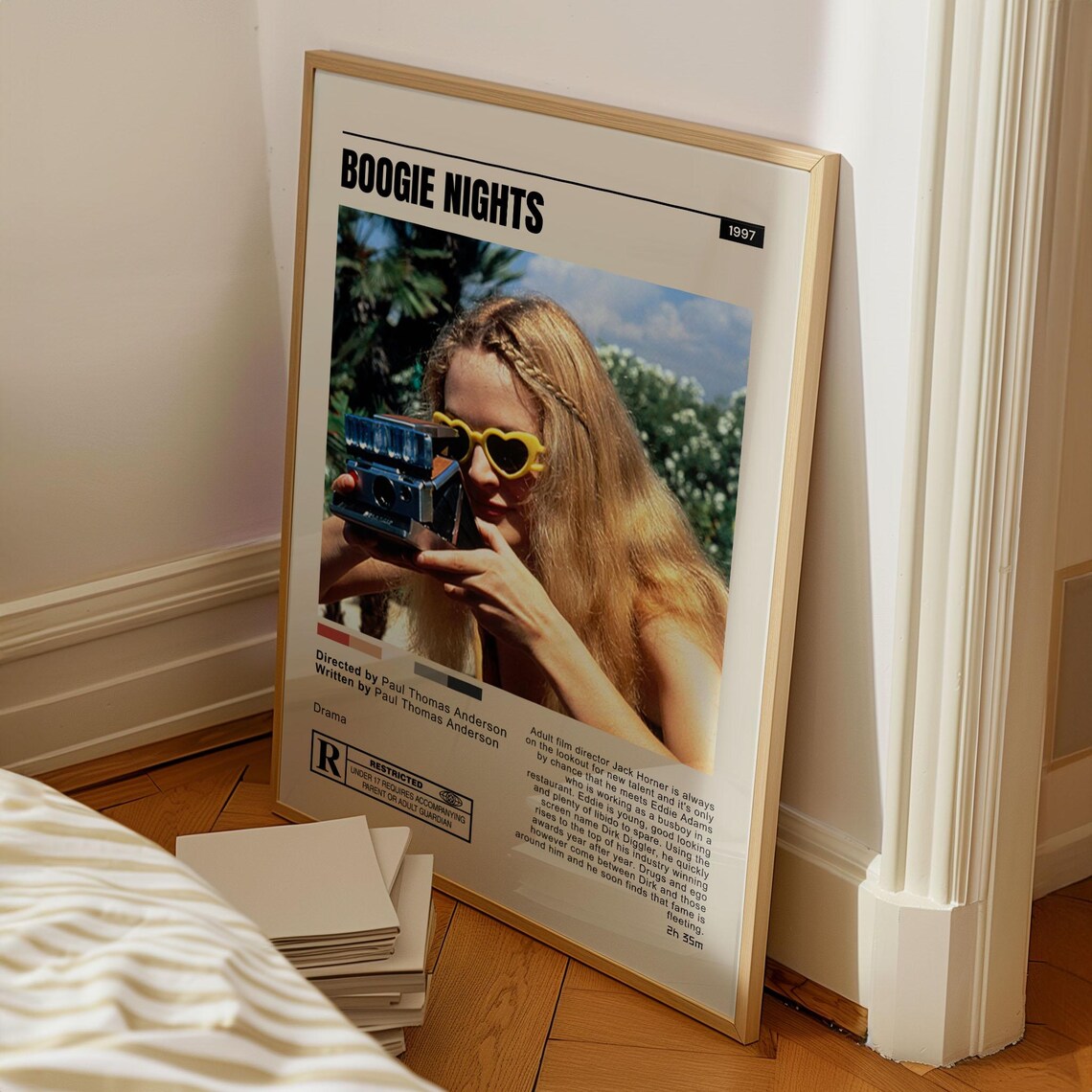 Boogie Nights Poster – 90s Drama Film Print, Retro Cinema Wall Art ...