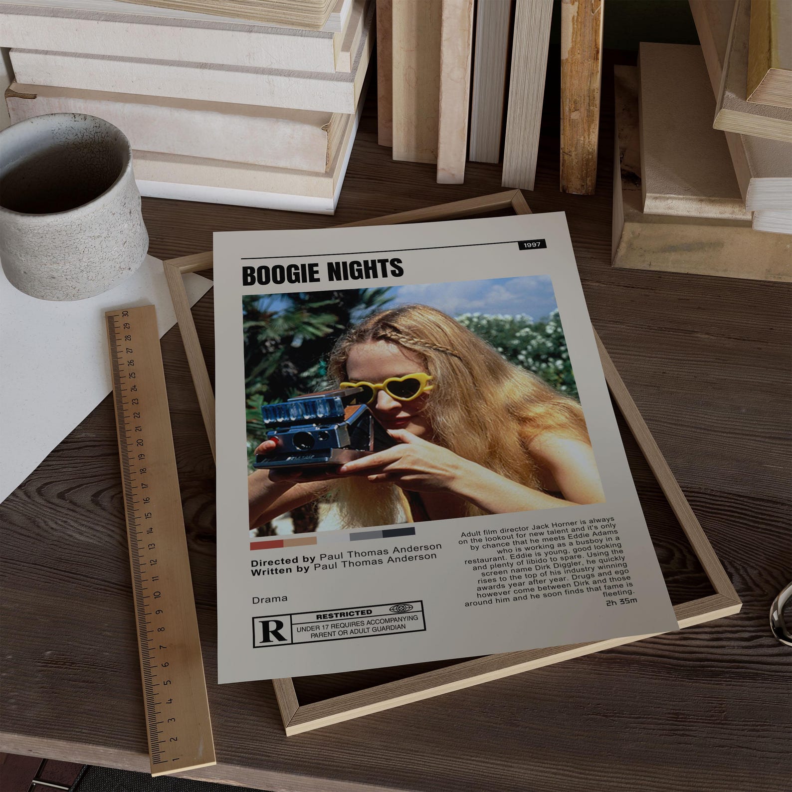 Boogie Nights Poster – 90s Drama Film Print, Retro Cinema Wall Art ...