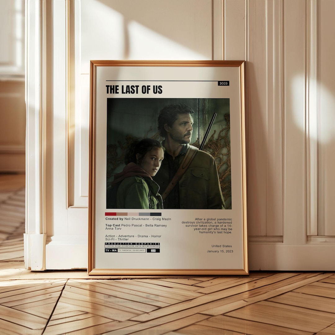 The Last of Us TV Poster – Joel and Ellie Wall Art, Post-apocalyptic ...
