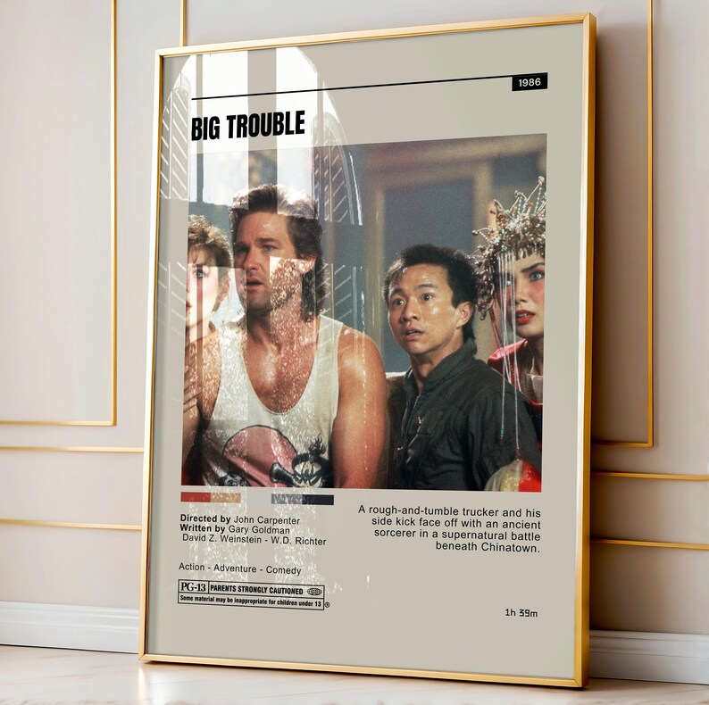 Big Trouble Movie Poster – 2000s Crime Comedy Film Art, Tim Allen Print ...