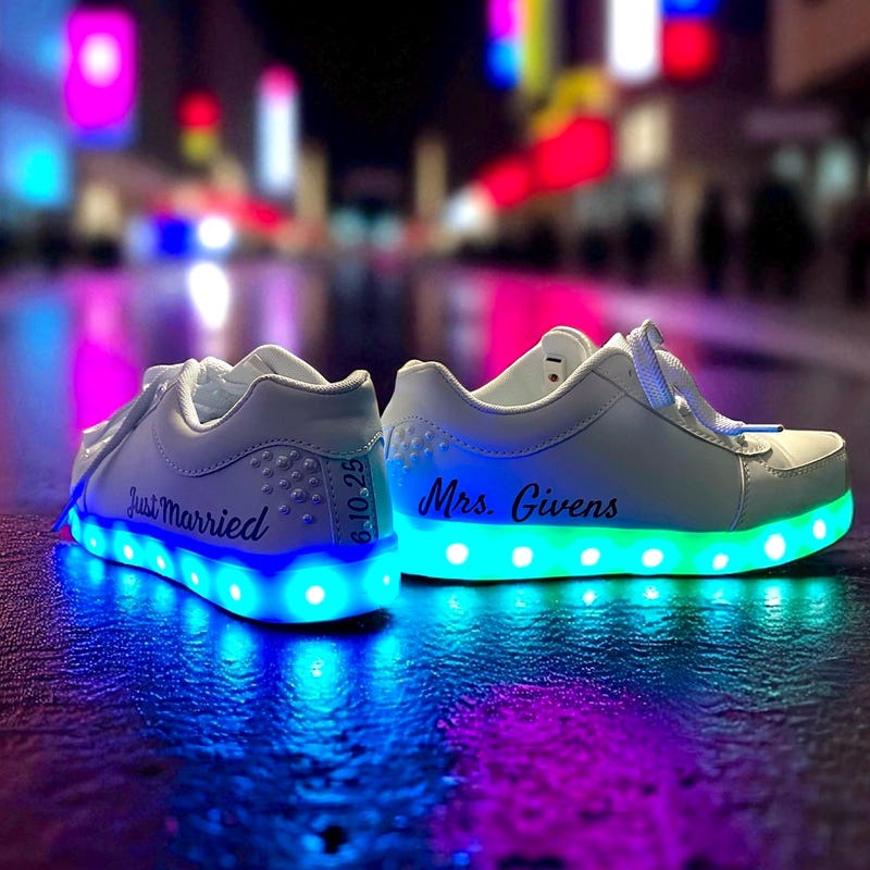 Light up Custom Sneakers - Etsy