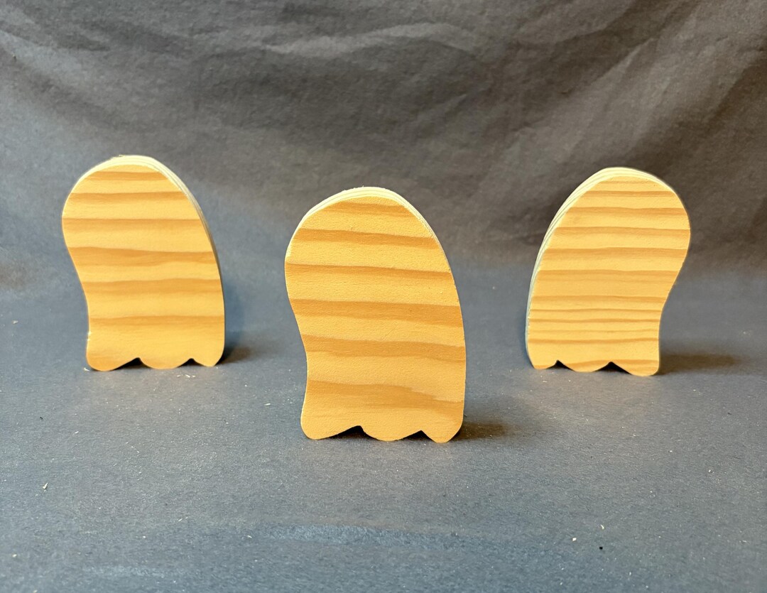 10 or 20 Unfinished Wooden Ghost, Wood Ghost, Ghost Shapes, DYI Cutout ...