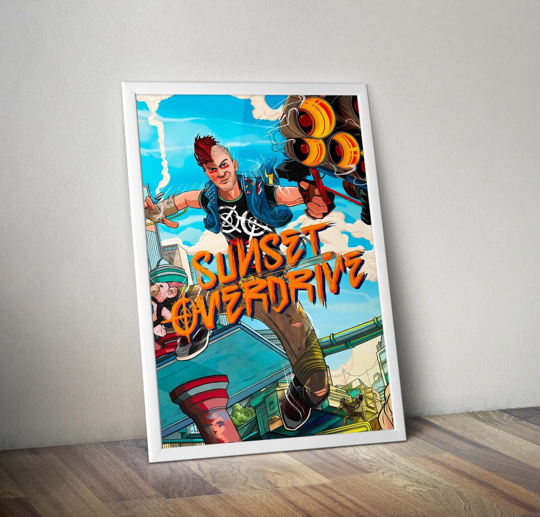 Sunset Overdrive Poster | Gaming Poster | Gaming Artwork | Gaming Decor ...