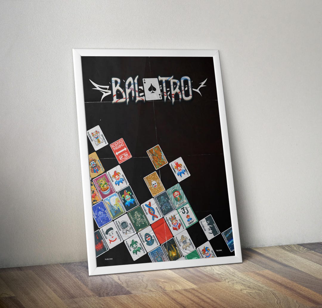Balatro Poster | Gaming Poster | Gaming Artwork | Gaming Decor | Video ...