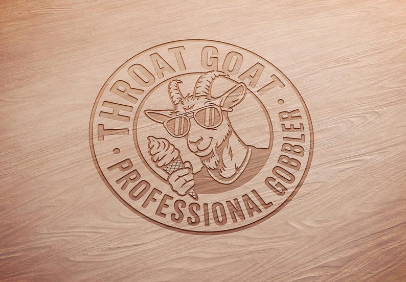 Throat Goat Professional Gobbler SVG PNG Funny Animal Design Laser Cut ...
