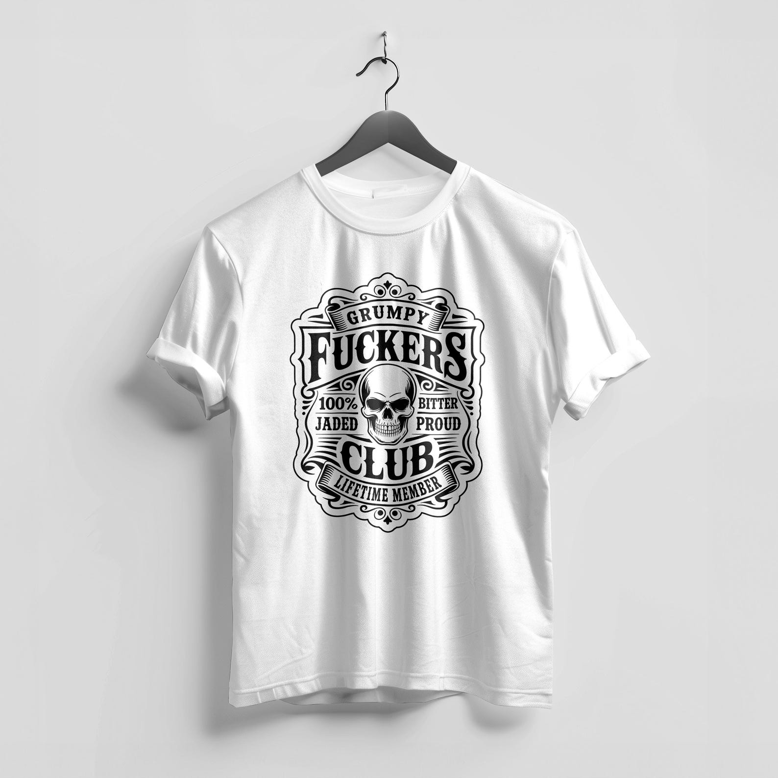 Grumpy Fuckers Club SVG PNG Adult Humor Hat Patch Design Jaded Bitter ...