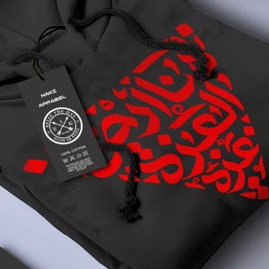 Red Triangle Palestine Hoodie - Etsy