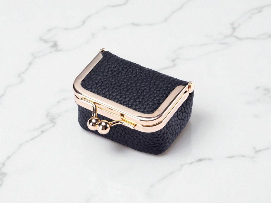 Mini Kiss-lock Coin Purse | Compact Jewelry Travel Case - Etsy