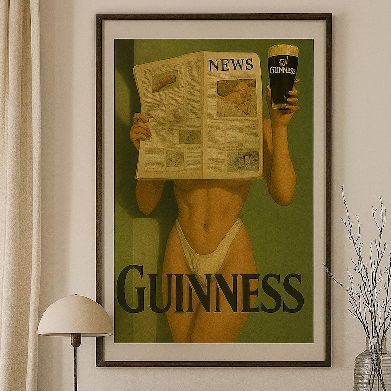 Vintage Guinness Poster - Etsy UK