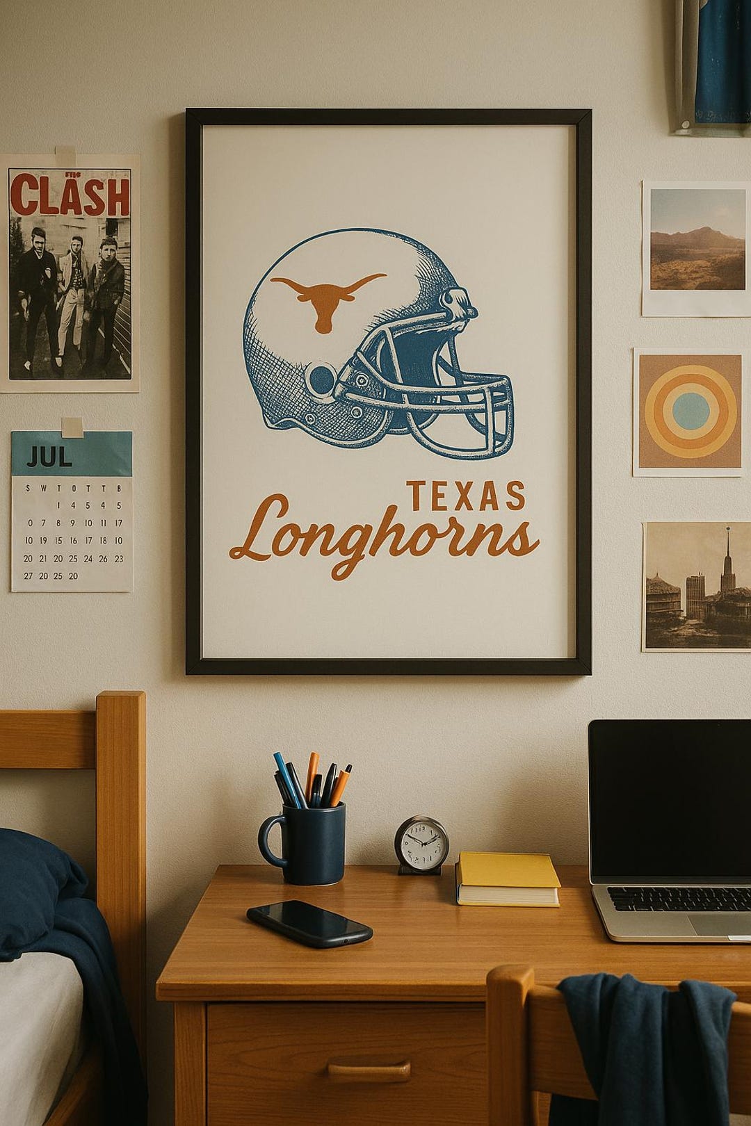 Texas Longhorns Football Poster: University of Texas Fan Room Decor ...