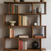 Wooden Sideboard Cabinet Bookcase Bookshelf 120x120x30 Cm SCLEICA ...