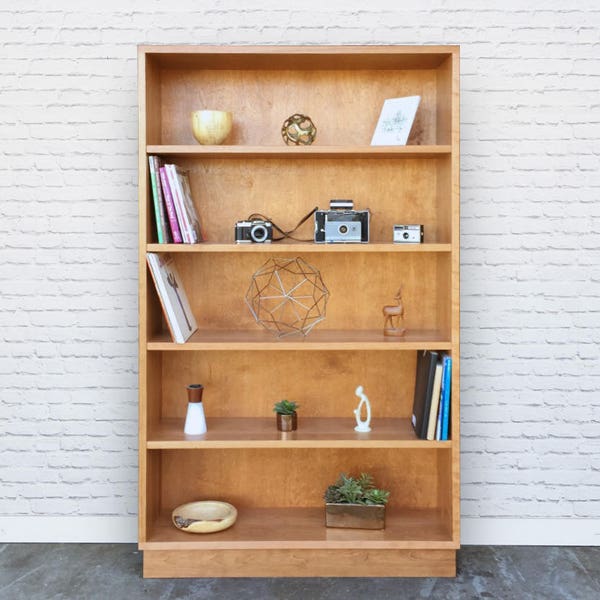 Cherry Wood Bookcase - Etsy
