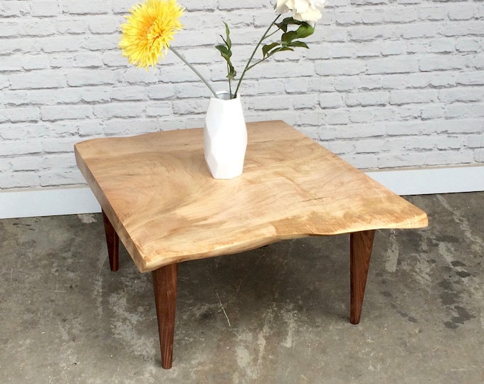 Live Edge Maple Coffee Table - Square Shape - #317 - Etsy