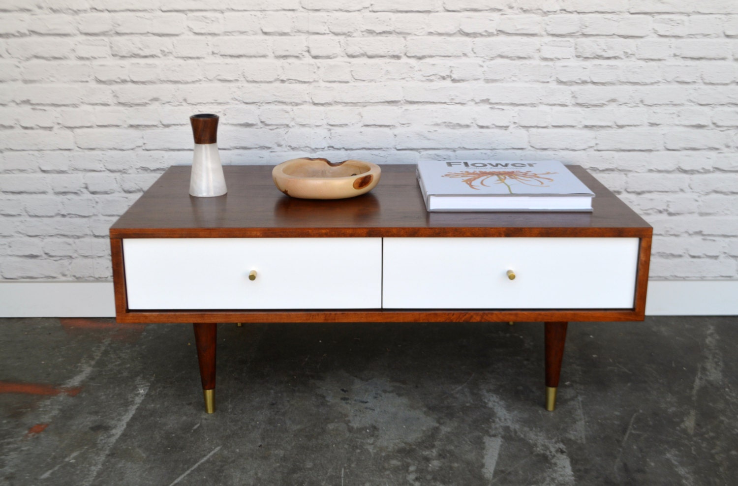 Oxelaand Coffee Table With Drawers Solid Cherry Antique | Etsy