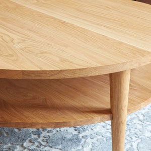 Round Coffee Table Oxelaand White Oak - Etsy Canada