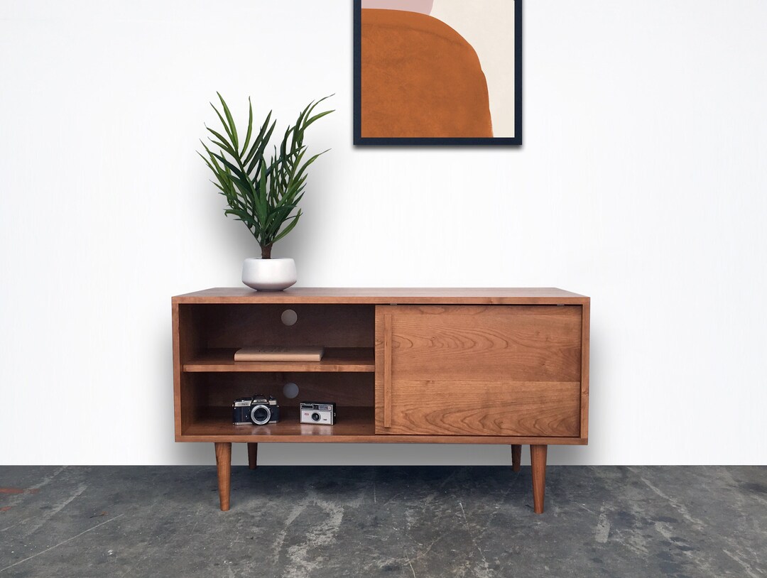 Whitewater Media Credenza - Clear Solid Cherry - IN STOCK!!! - Etsy