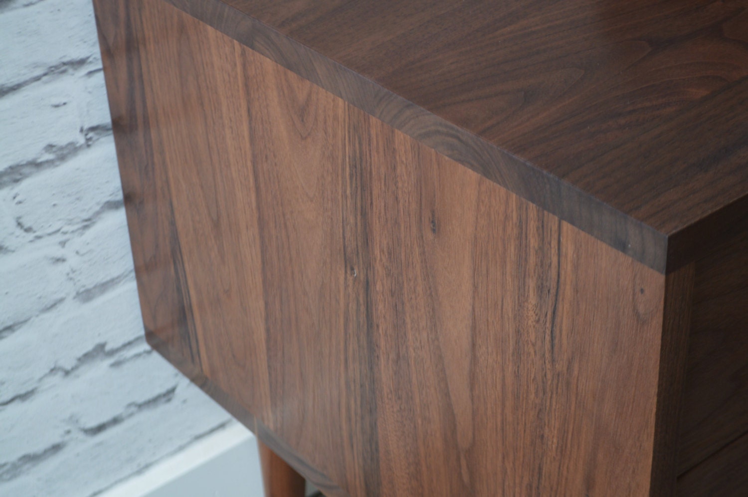 Nova Nightstand Solid Walnut - Etsy