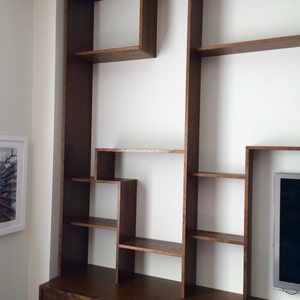 Custom Made Wall Bookcase - Etsy