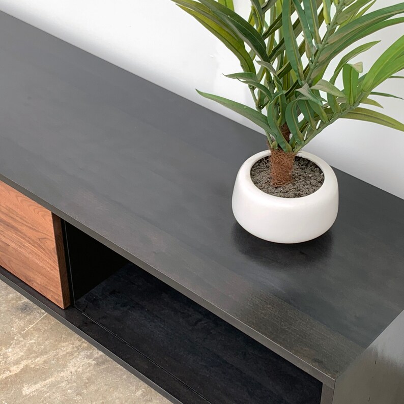 Kasse Media Stand in Ebony / Walnut Combo - Etsy