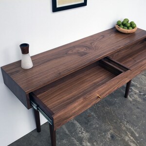 Solid Walnut Console Table - Etsy