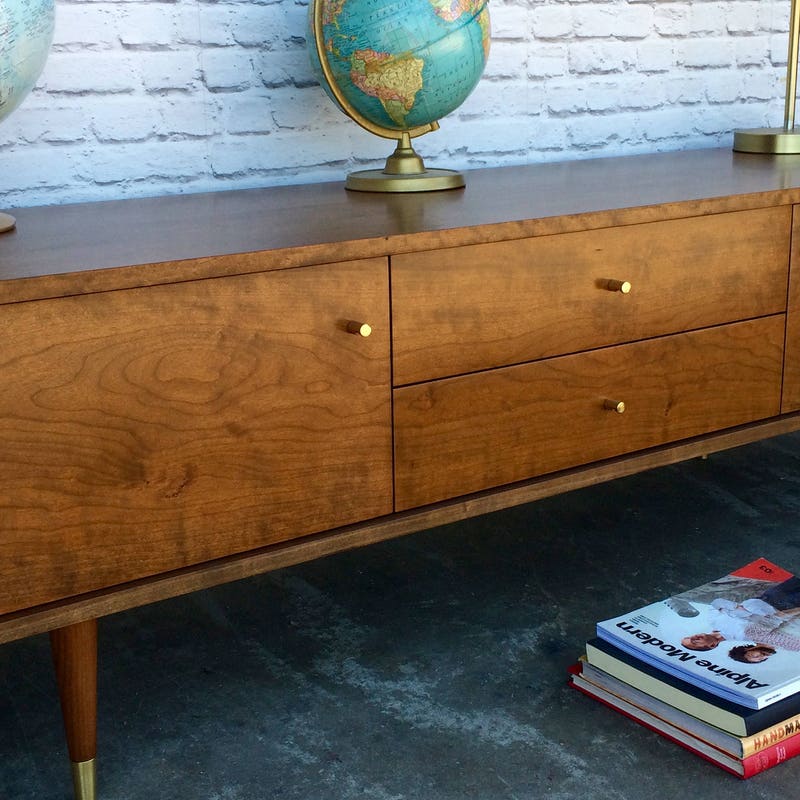 Media Console Mid Century - Etsy