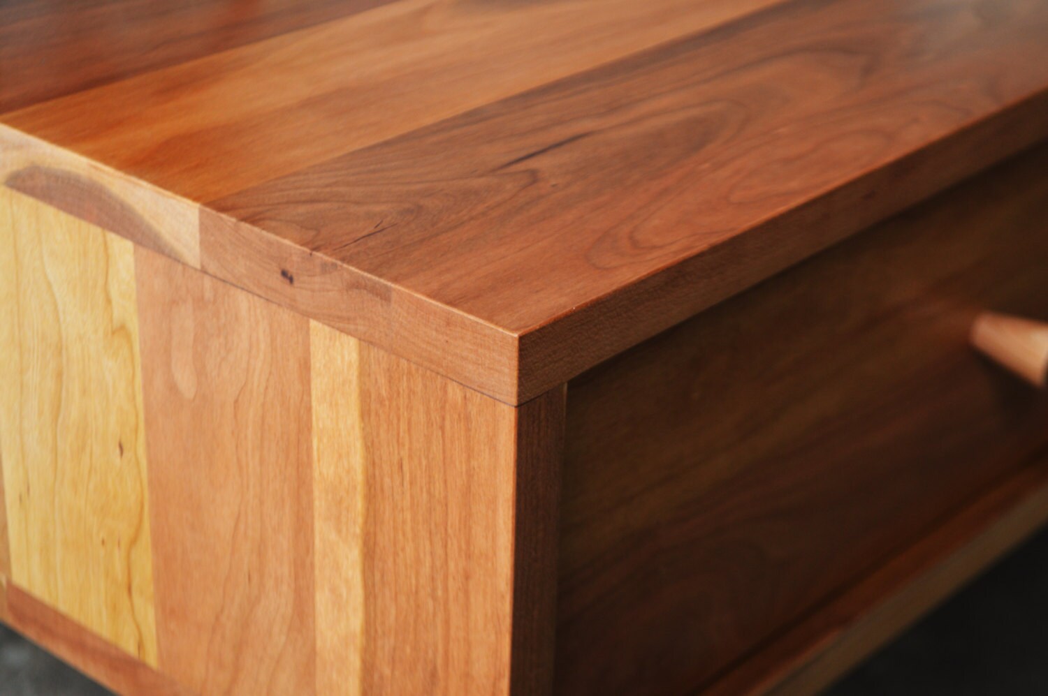 Oxelaand Coffee Table With Drawers Solid Cherry | Etsy