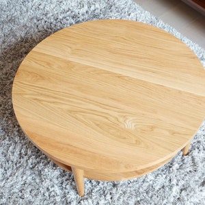 Round Coffee Table Oxelaand White Oak - Etsy Canada