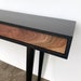 Bloom Console Table Ebony on Cherry Walnut Fronts in Stock - Etsy