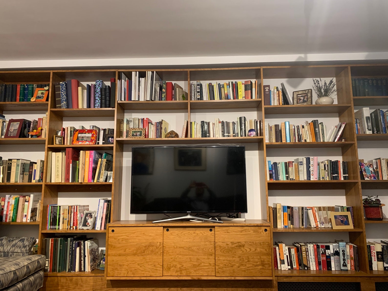 Custom Made Wall Bookcase - Etsy