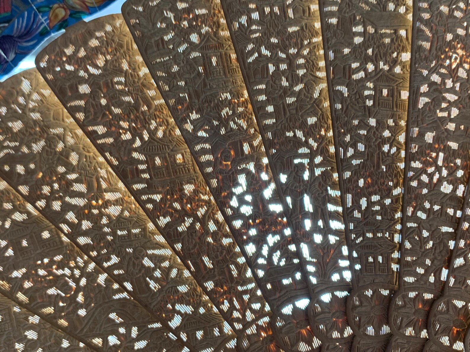 19th Century 1000 Faces Hand Fan Qing Dynasty Carved - Etsy