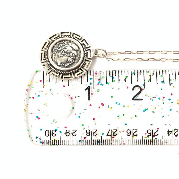 Ancient Coin Replica Macedonian Drachma 925 Necklace … - Gem