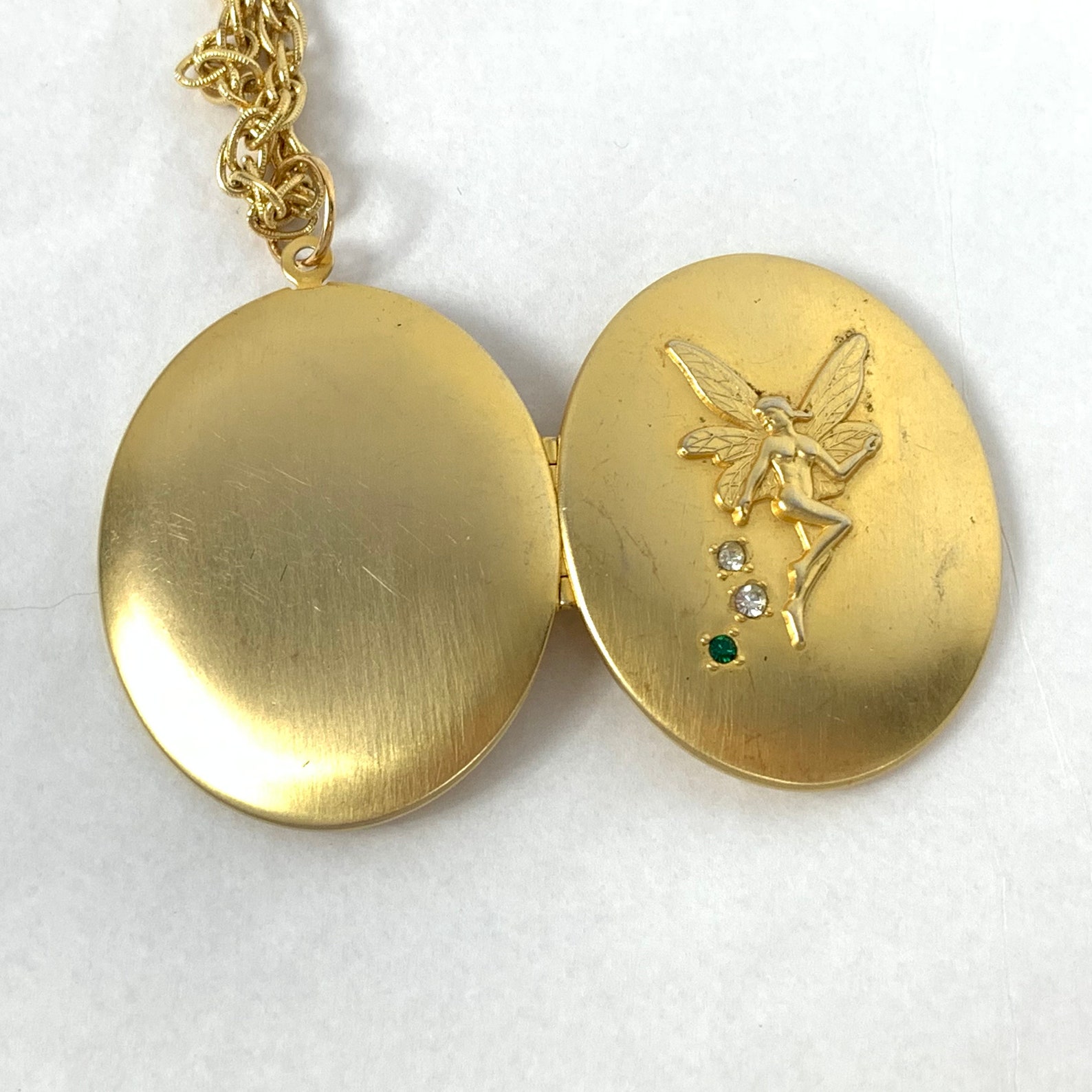 Vintage Fairy Photo Locket Retro Rhinestone Jewelry Gift For | Etsy