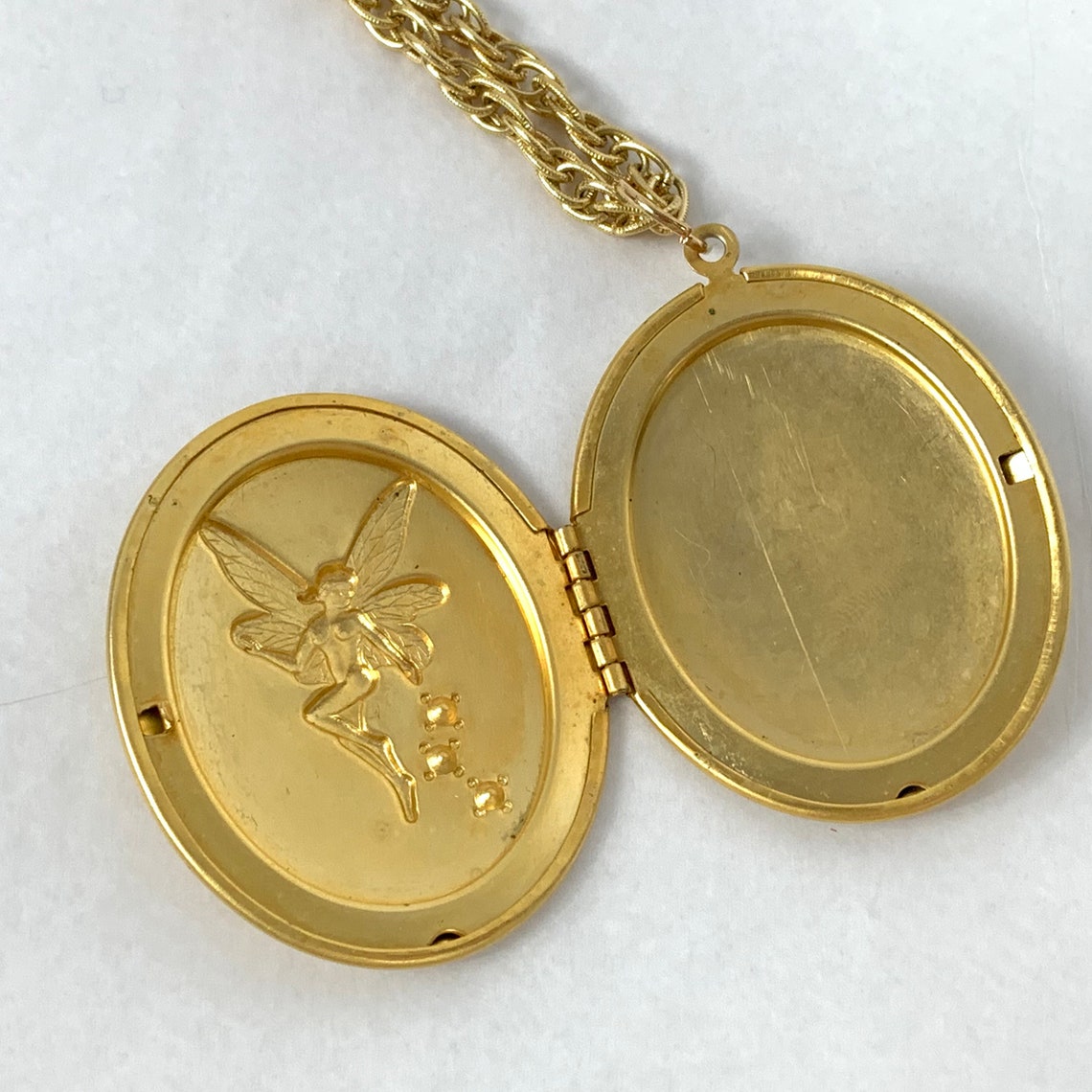 Vintage Fairy Photo Locket Retro Rhinestone Jewelry Gift For | Etsy