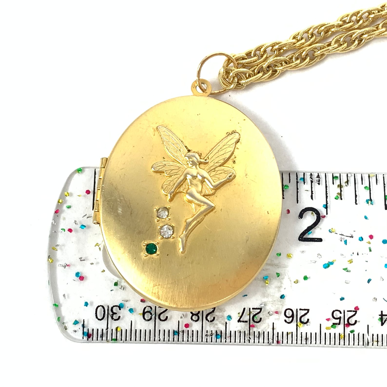 Vintage Fairy Photo Locket Retro Rhinestone Jewelry Gift For | Etsy