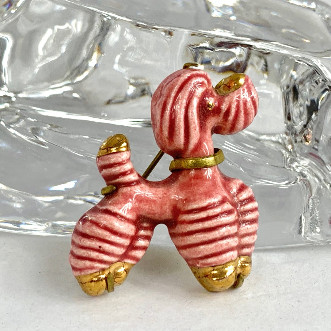 Art Deco French Poodle Doliet Style Porcelain Brooch, Made in France - Etsy