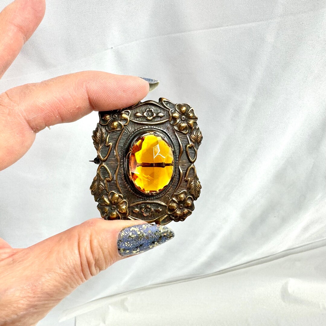 Victorian Sash Brooch Vintage Collar Brooch Steampunk Jewelry Rare ...