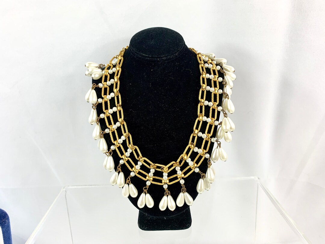 Miriam Haskell Style Necklace Vintage Bridal Jewelry Rare - Etsy