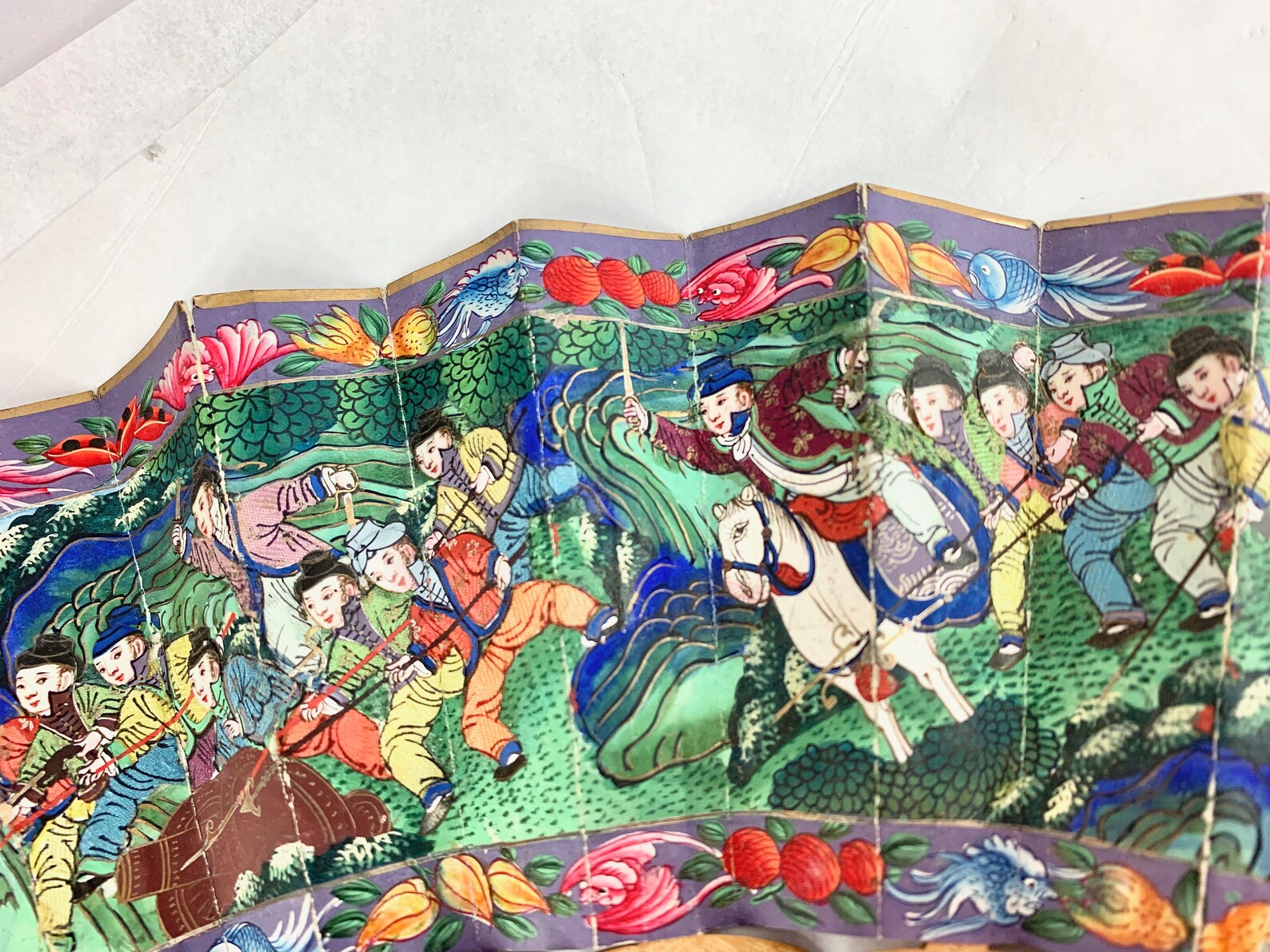 19th Century 1000 Faces Hand Fan Qing Dynasty Carved - Etsy