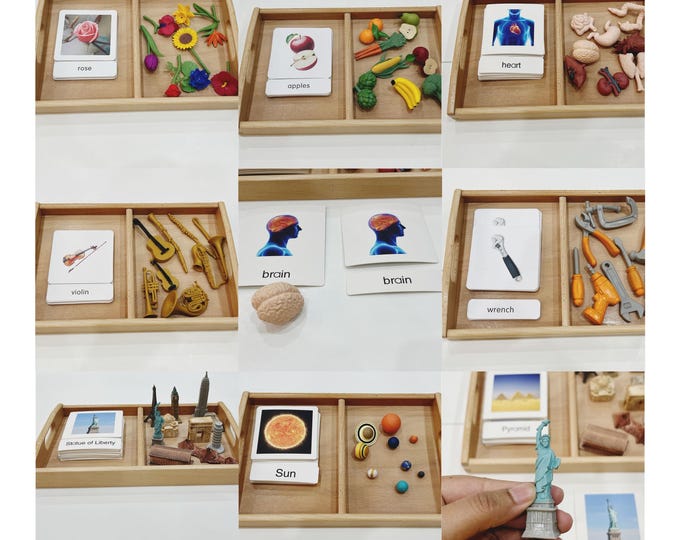 Big/small Sorting Set, Montessori Object Classification, Gift for Kids ...