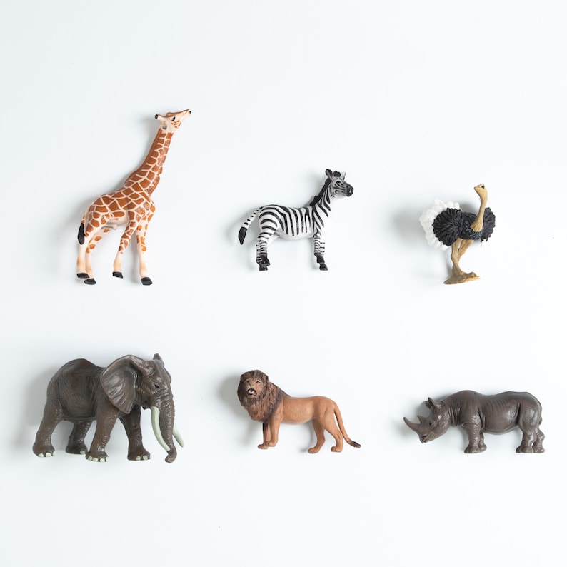 Toddler Montessori Animal Matching Set | African Savanna Figures - Etsy