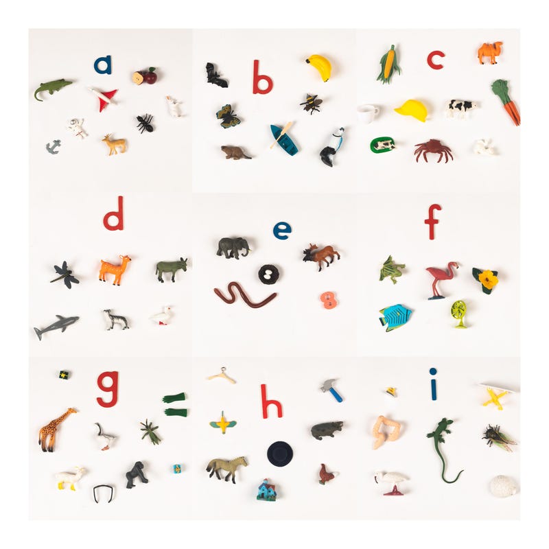 Alphabet Object Box - Etsy UK