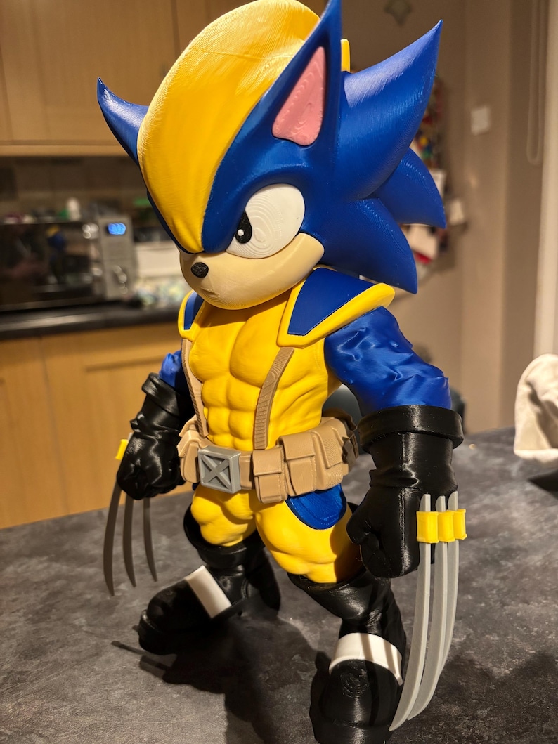 Sonic&wolverine Fan Art Statue - Etsy