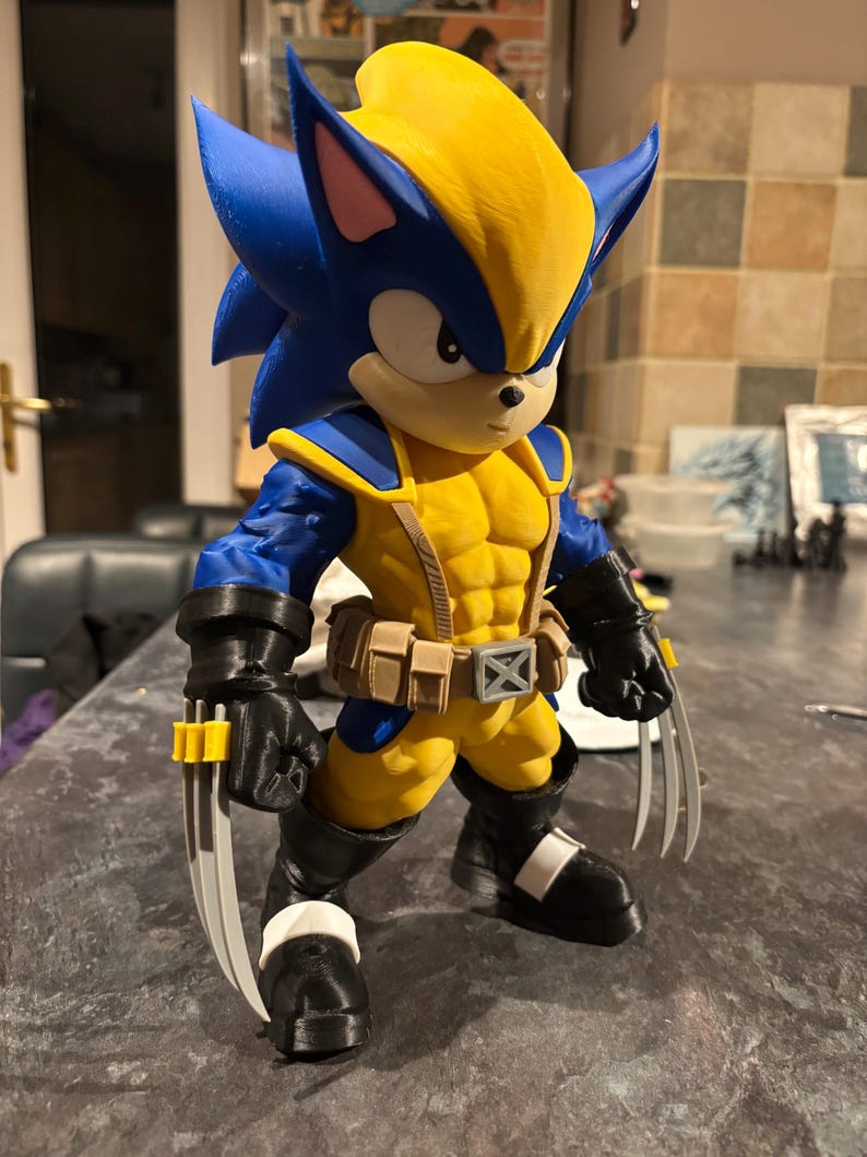 Sonic&wolverine Fan Art Statue - Etsy