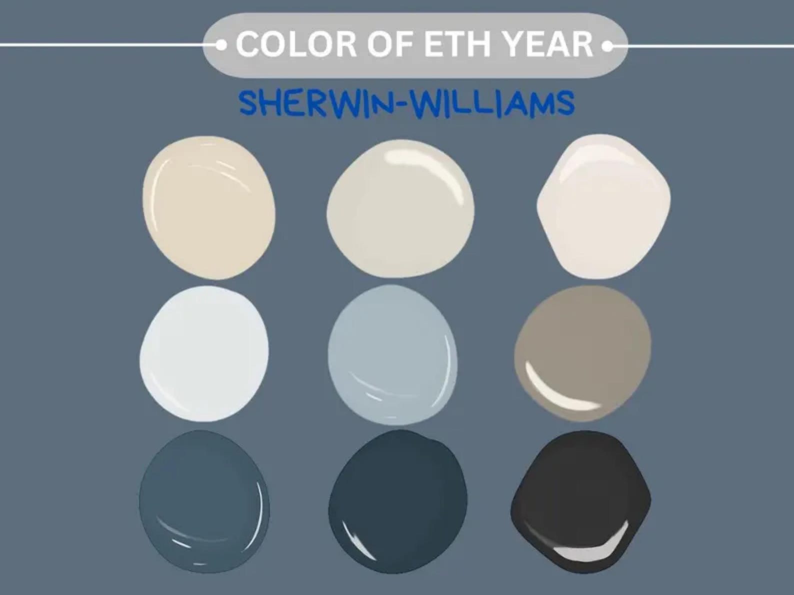 2025 HGTV Color of the Year, Sherwin Williams Quietude Palette, Modern ...