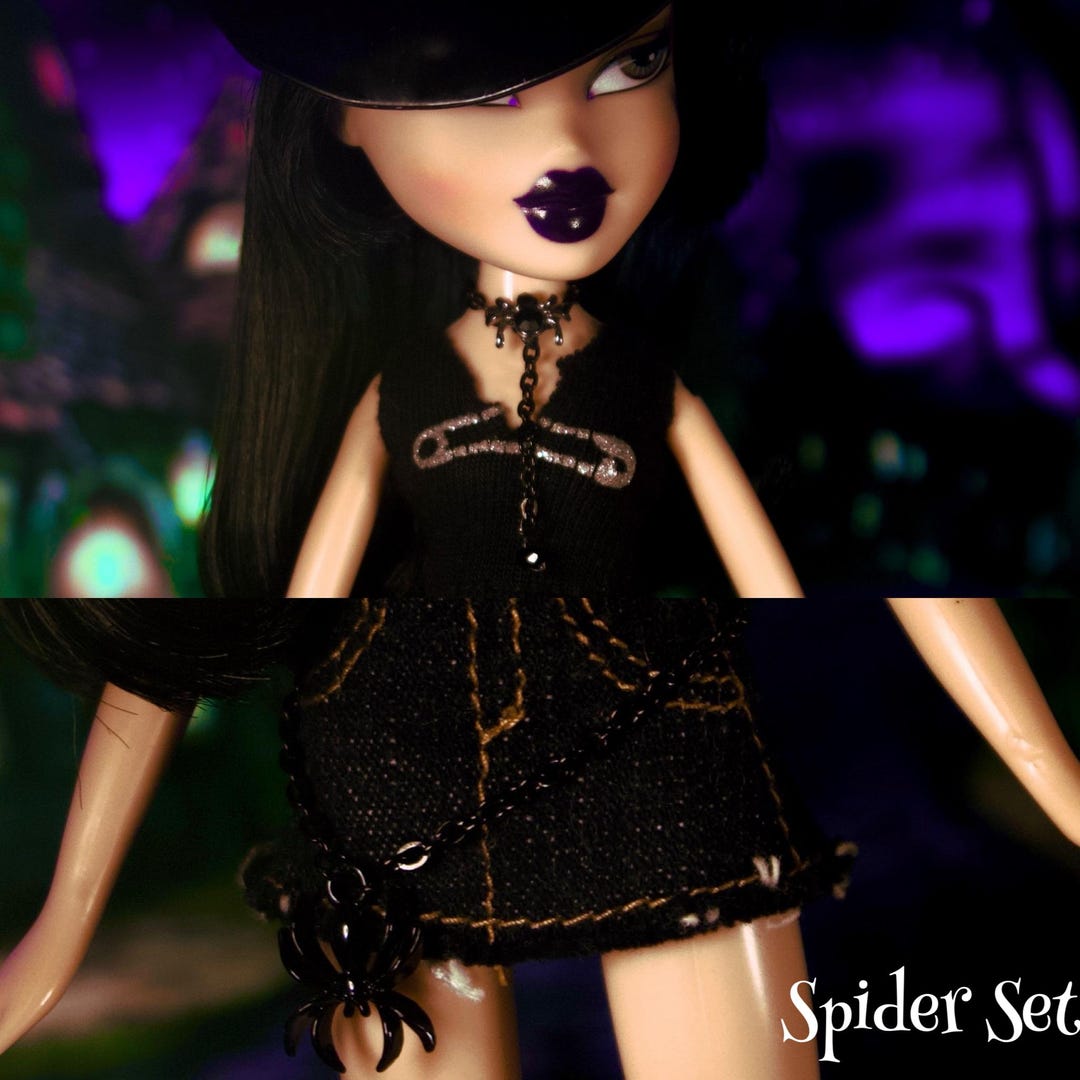 Bratz Doll Halloween Jewelry Spooky Designer Choker Necklace Belt ...
