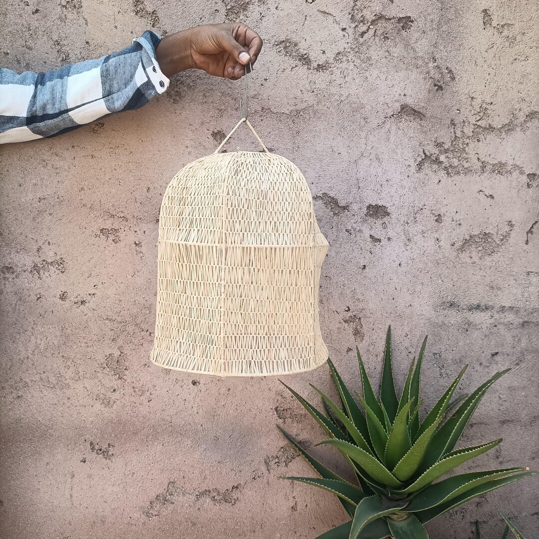 Moroccan Handmade RAFIA Lampshade, Gold RAFIA Lampshade,hanging Lamps ...