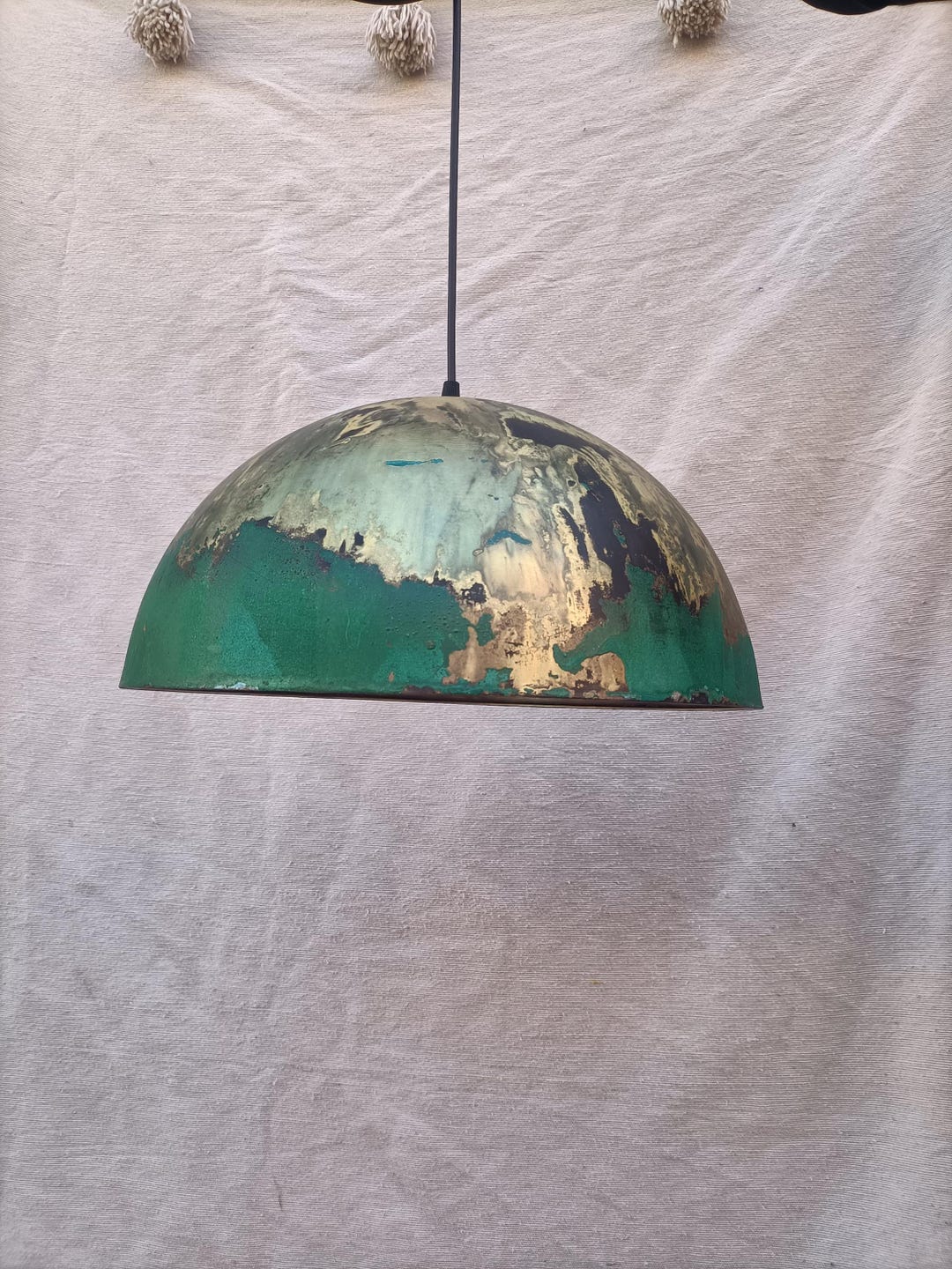 Green Patina Pendant Light , Patina Copper Kitchen Island Lighting ...