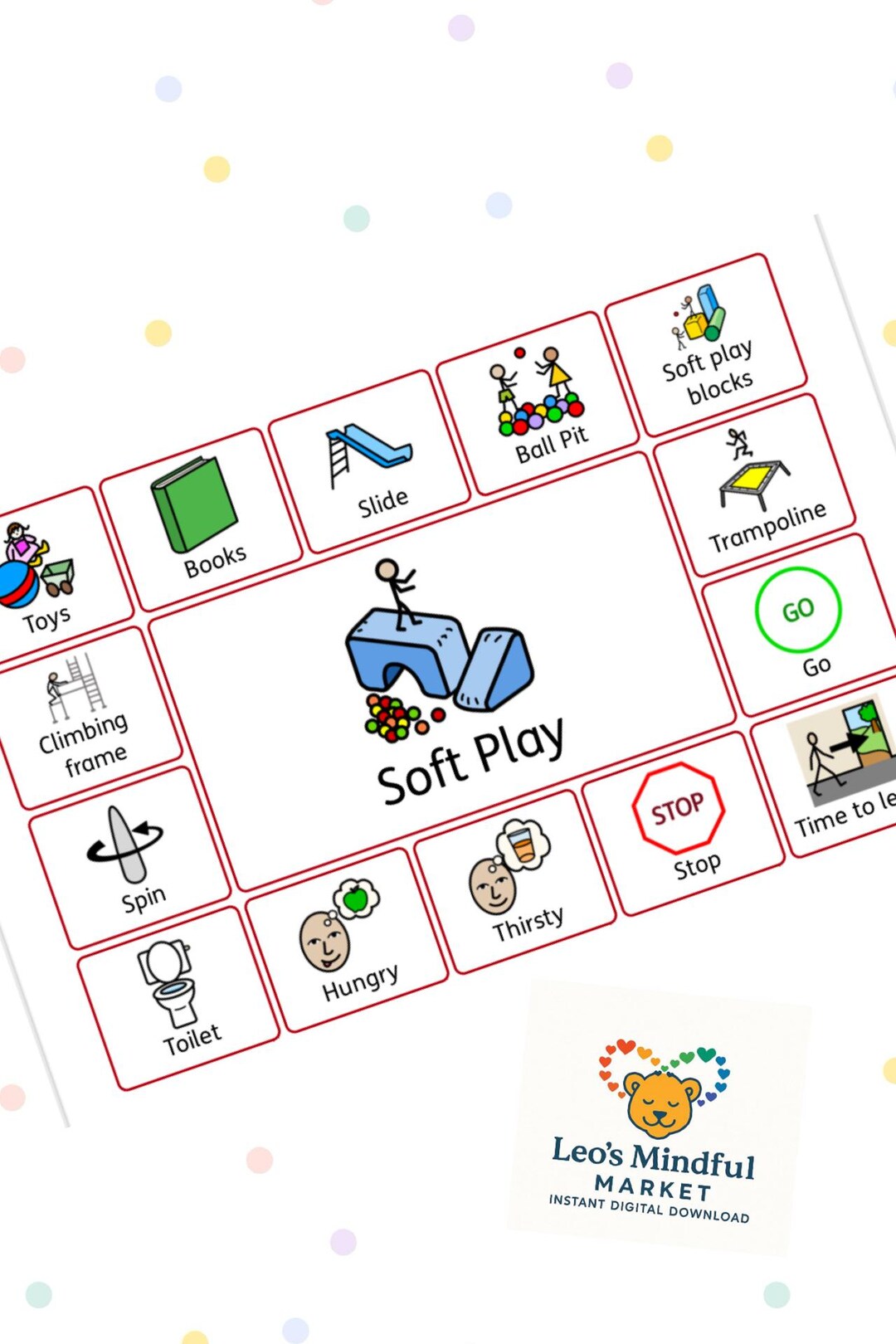 Soft Play Communication Board - Etsy